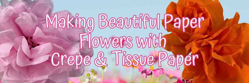 How to Make Beautiful Paper Flowers with Crepe or Tissue Paper 🌸 ...