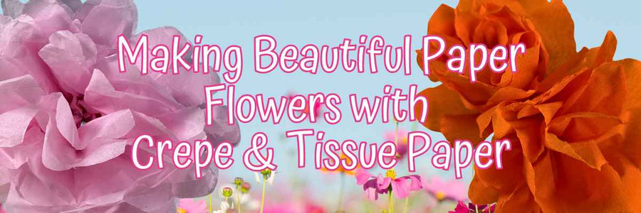 How to Make Beautiful Paper Flowers with Crepe or Tissue Paper 🌸 ...