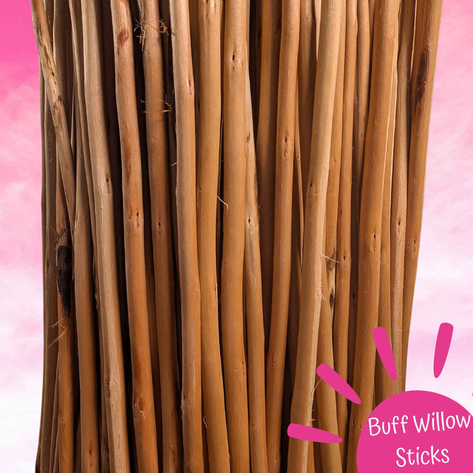 2kg Buff Willow Sticks (Withies) - CarnivalPapers – Carnival Papers